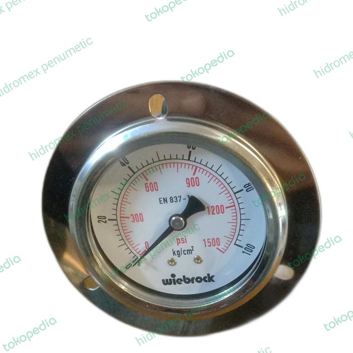 Jual 400KG/CM2 PRESSURE GAUGE WIEBROCK 2, 5 INCH STAINLESS PAYUNG ...