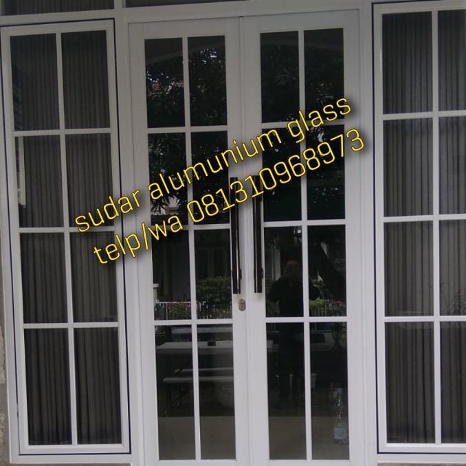 Jual pintu Alumunium kotak-pintu utama - Kab. Bekasi - oxva shop | Tokopedia