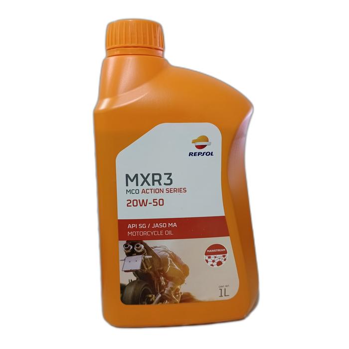 Jual Oli Motor REPSOL MXR3 MCO 20W50/20W-50/20-W50 Api SG/Jaso MA 1L/1 ...