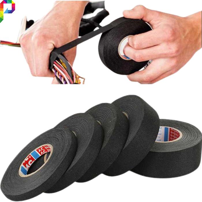 Jual Tape Lakban Isolasi Kain Pembungkus Kabel Mobil Tahan Panas 15mm ...