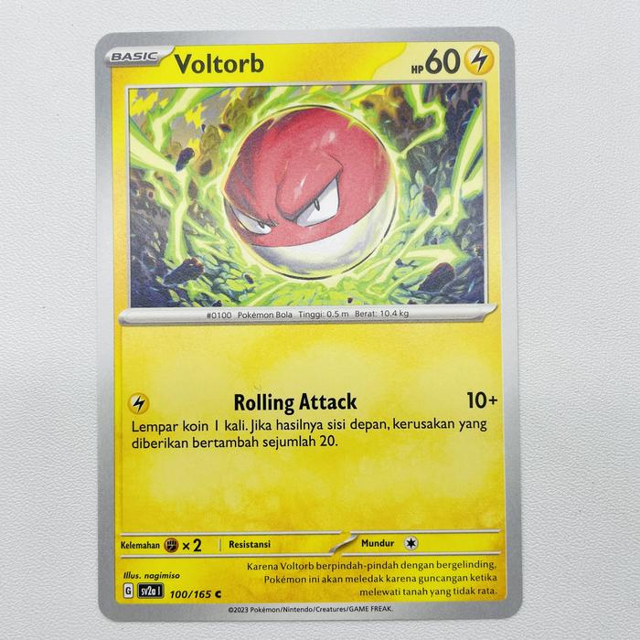 Jual Voltorb 100/165 sv2a Kartu Pokemon 151 Indonesia TCG - Kota ...