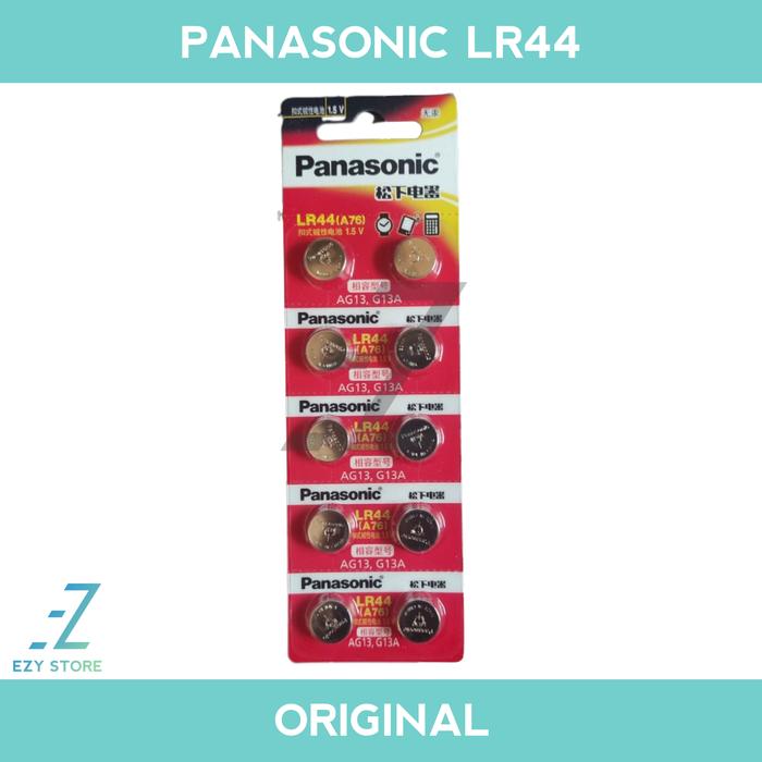 Jual Baterai Panasonic LR44 Original Batrai LR 44 A76 AG13 - Jakarta Barat - Ezy_Store | Tokopedia