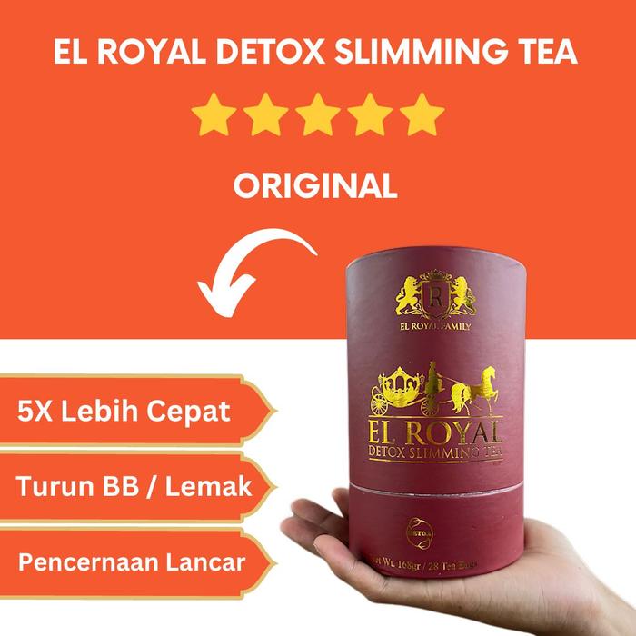 Promo El Royal Detox Slimming Tea Original - Teh Diet Pelangsing Herbal ...