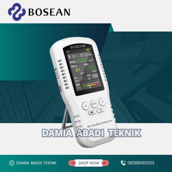 Jual CO2 CO PM2.5 TVOC HCHO Air Quality Monitor T-Z01 Bosean Detector ...