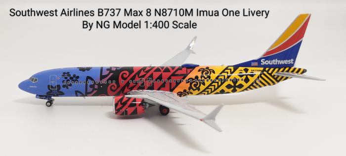 Jual Southwest Airlines B737 Max 8 N8710M Imua One Livery By NG Model 1:400 - Jakarta Selatan ...