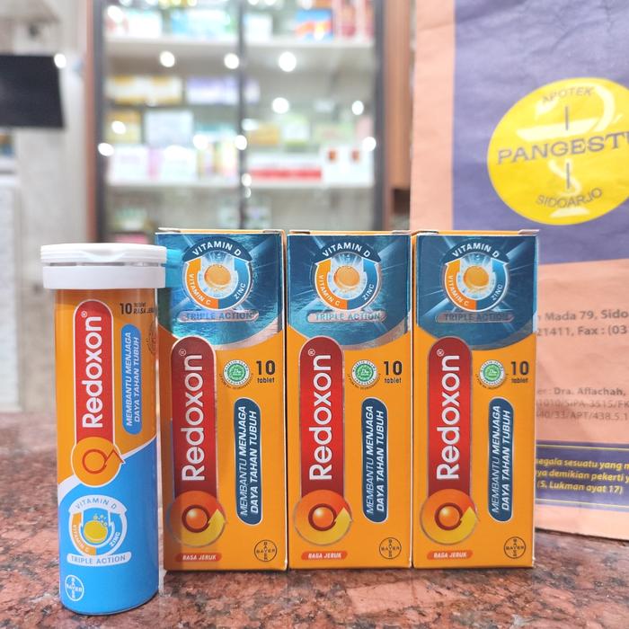 Jual Redoxon Effervescent 1 Botol 10 Tablet / Redokson Redoson Redokxon ...