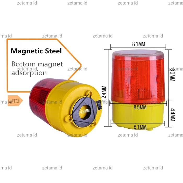 Jual Warning Light Solar Panel Lampu Signal Kedip Solar Panel - TIPE ...