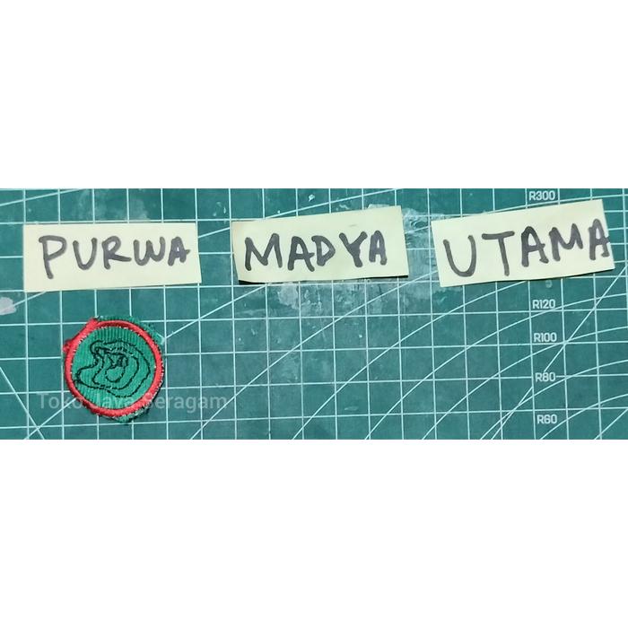 Jual Bet TKK Penggalang Purwa Madya Utama Pramuka Badge Patch Emblem ...