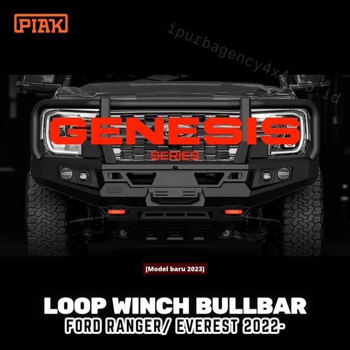 Jual BULLBAR PIAK GENESIS 3 LOOP WINCH BAR FORD RANGER/EVEREST 2022 ...