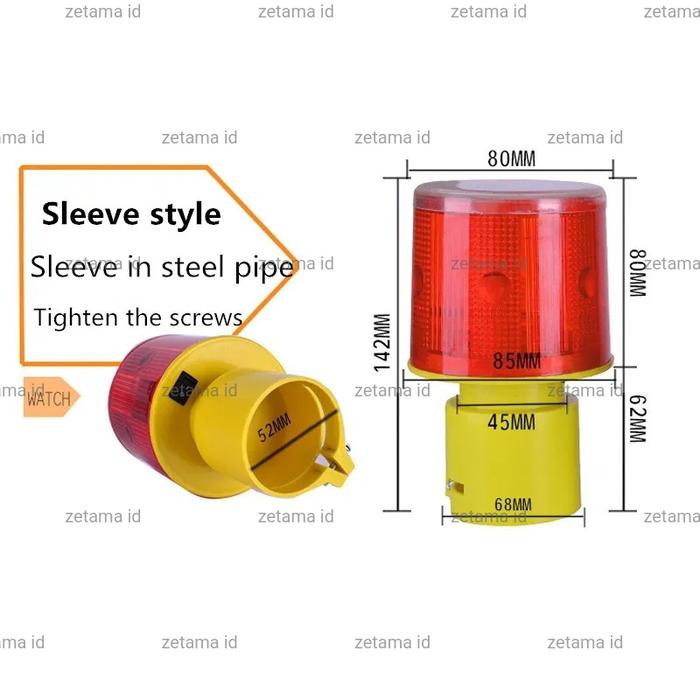Jual Lampu Signal Tower Warning Light Solar Panel Sensor Lampu Proyek ...
