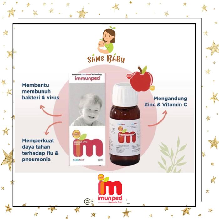 Jual IMMUNPED Syrup 60ml - Vitamin C dan Zinc - Made in Singapore ...
