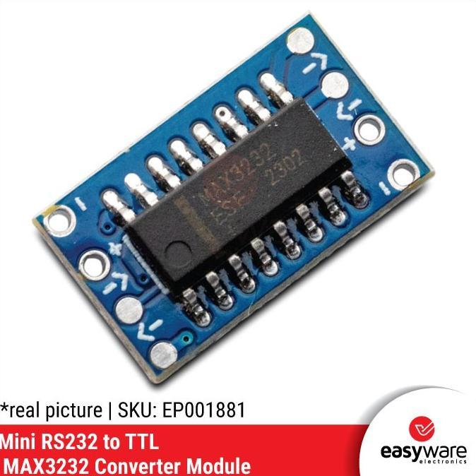 Jual Serial Port Mini RS232 to TTL Converter Adaptor Module Board MAX3232 - Kota Depok ...