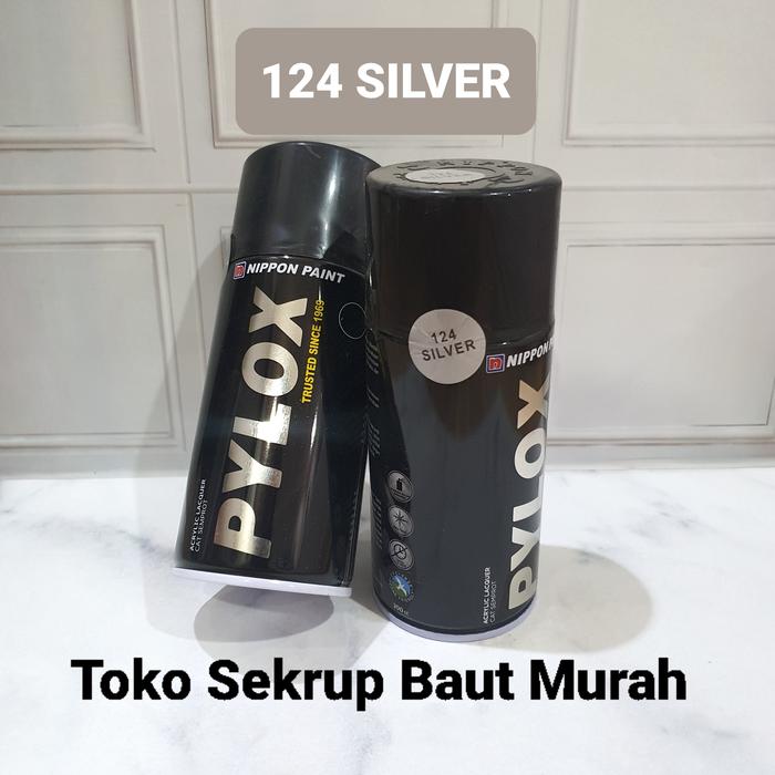 Jual Cat Semprot Pylox Pilox Nippon Paint Silver Perak 124 - Kota ...