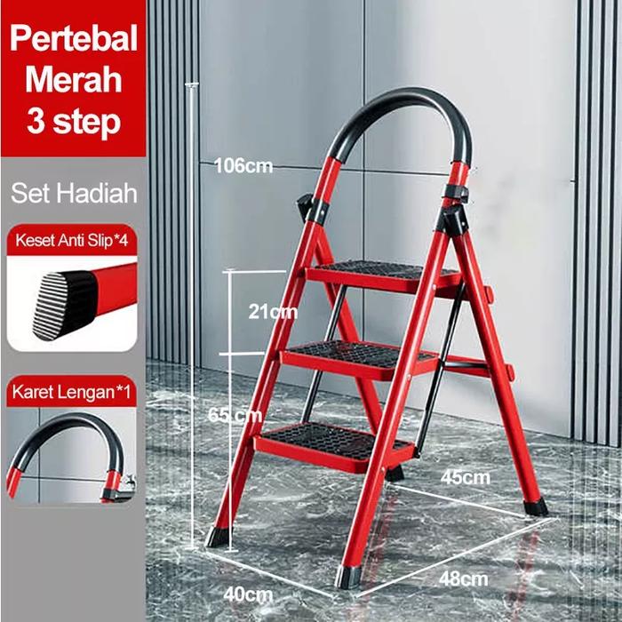 Jual Step Tangga Rumah Lipat Tangga Besi Household Steel Ladder Baja ...