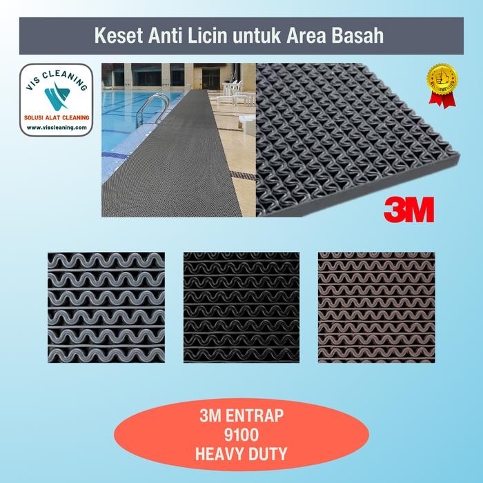 Jual Keset 3M Entrap 9100 Anti Slip ( 1 roll 12 m x 90 cm ) - Anti ...