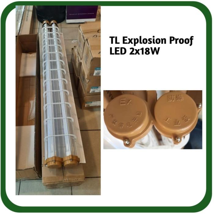 Jual Kap TL Explosion proof 2x18 wat Led Explosive 120cm Anti Ledak ...