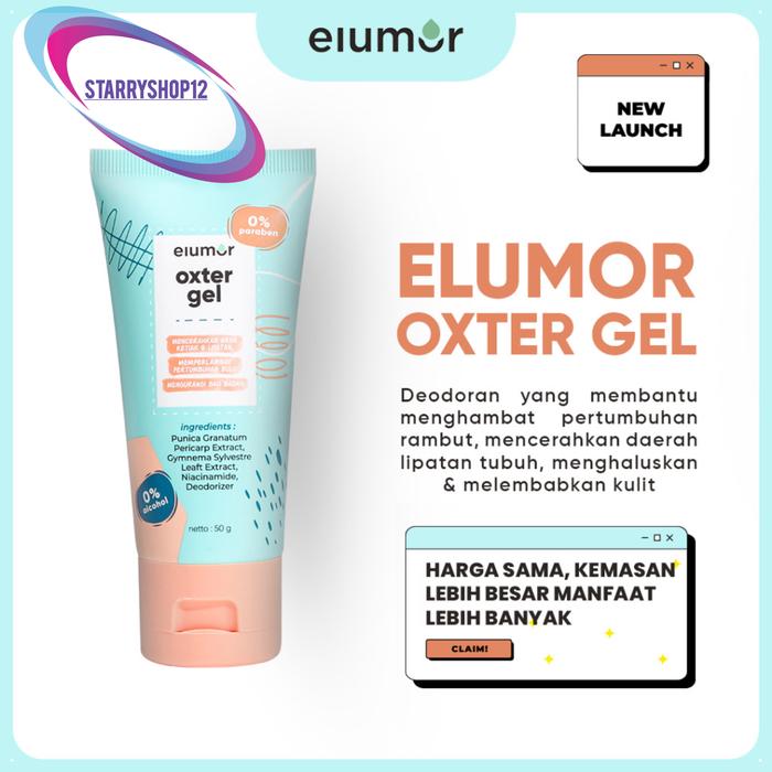 Promo ELUMOR oxter gel cream oxtergel ketiak underarm elumor oxtergel BPOM - Kota Surabaya ...
