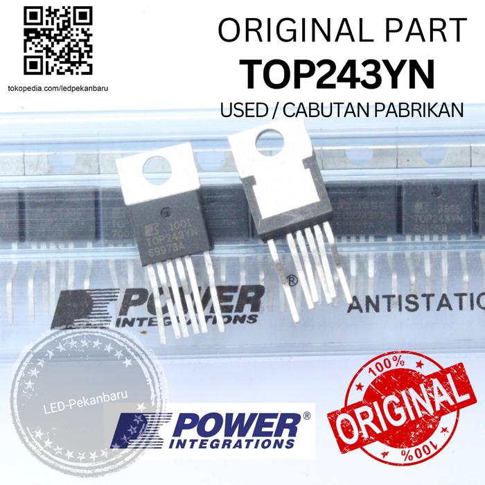 Jual IC TOP243YN TOP243 TOP 243YN 243 INTEGRATD OFF-LINE SWITCHER ...