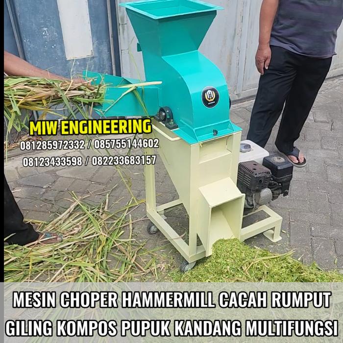 Jual Mesin Cacah Rumput Pakan Ternak Kambing Sapi Giling Kompos ...