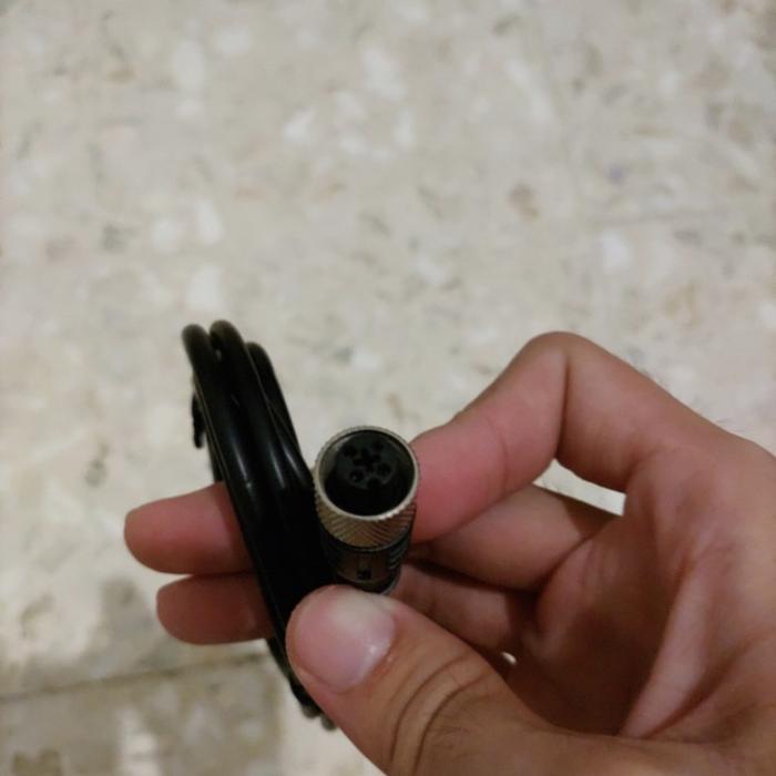 Jual SOCHET CONNECTOR M12 4P SOCHET SENSOR 4P STRIGHT 4P M12 WITH CABLE ...