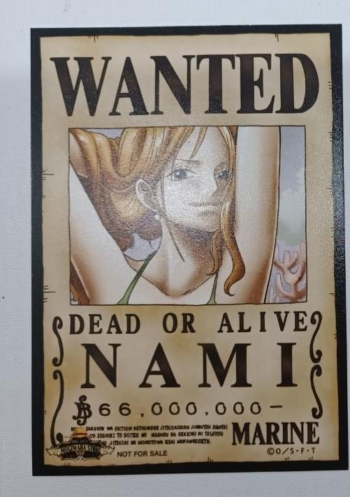 Jual One Piece Mugiwara Store Japan Mini Wanted Poster Nami Original ...