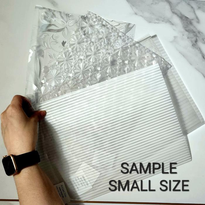 Promo WALLFORM - Premium Fluted Reeded Sticker Kaca Motif Moru - SAMPLE ...