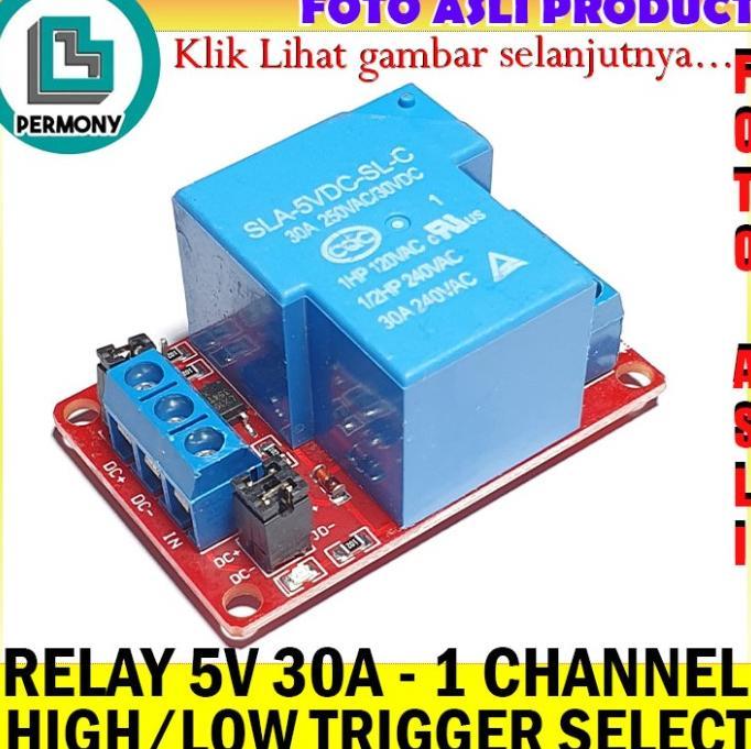 Jual Module Relay 5V 30A 6Pin high/low trigger Modul Songle Original ...