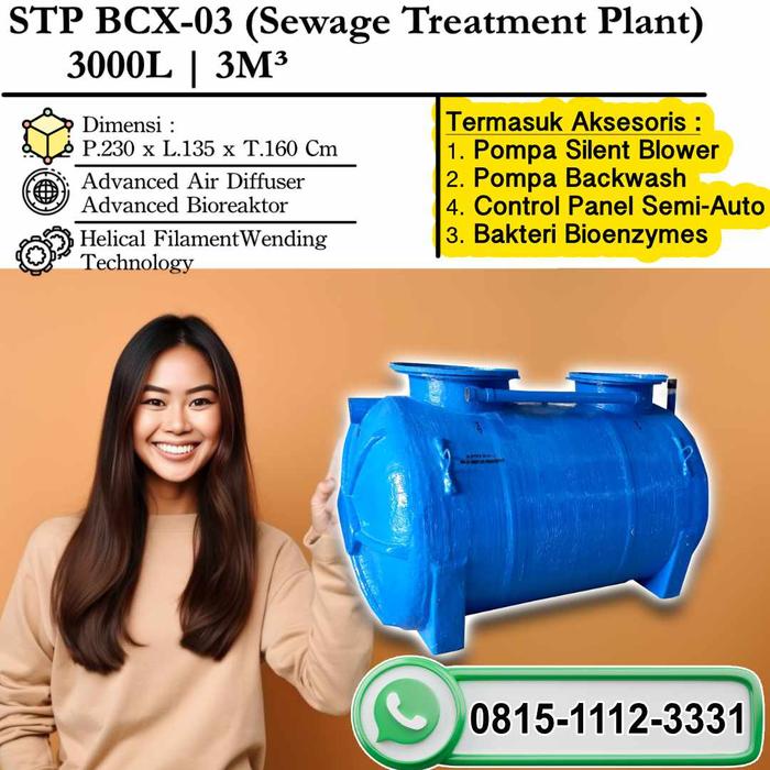 Jual TANGKI STP IPAL BIOFIL BIOTANK 3000 Ltr 3M3 / BIOTECH - Kab ...