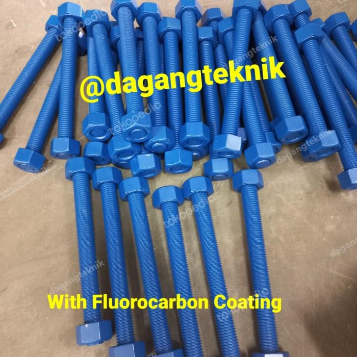 Jual Stud Bolt and Nut 5/8 x 4 inch With Fluorocarbon Coating - Jakarta ...