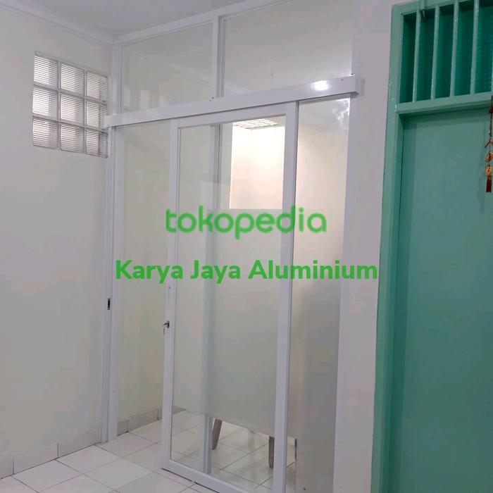 Jual PARTISI ALUMINIUM KACA| MOTIF STICKER SANBLAST|PINTU SLIDING ...