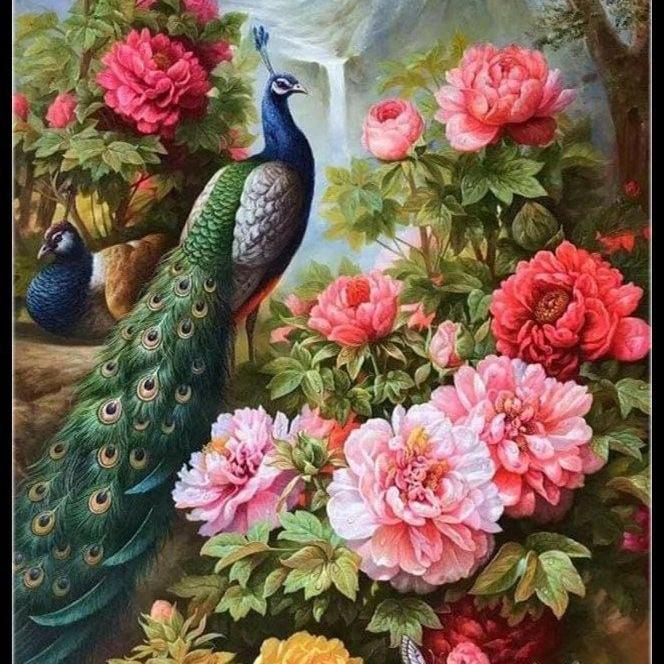 Jual lukisan burung merak cantik dekorasi hiasan dinding rumah - Kab ...