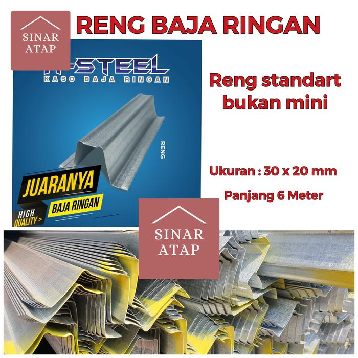 Jual RENG BAJA RINGAN 0.45 x 6 M - Kota Tangerang - sinar atap | Tokopedia