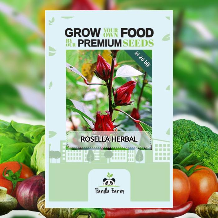 Promo isi 20 Benih Biji Bibit bunga Rosella Herbal Lokal Panda Farm ...
