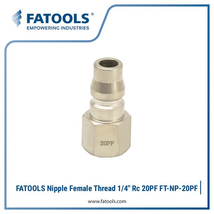 Jual FATOOLS NP 20PF Nipple Female Thread 1/4" R Plug Drat Dalam Nepel ...