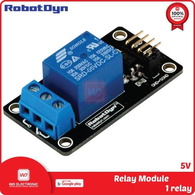 Jual RobotDyn Relay 1 channel 5V relay module - Kota Depok ...