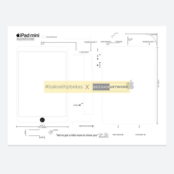 Jual Hiasan Dinding / Template iPhone 3gs, 4, 4s, 5, 5s, 5c, 6, 7 Putih ...
