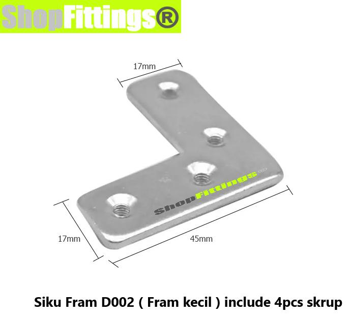 Jual Siku Sudut Joint Corner L Bracket Frame Alumunium Profile Cabinet ...