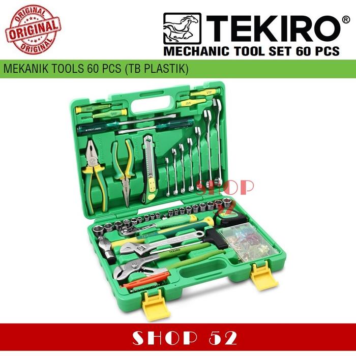 Jual TEKIRO Mekanik Tools 60 Pcs Plastik Toolkit Alat Perkakas Original - Jakarta Barat - Shop ...