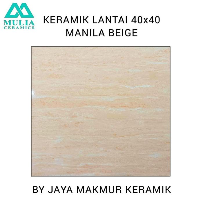 Jual Keramik Lantai Mulia Manila Beige 40x40 - Jakarta Utara - Omah ...