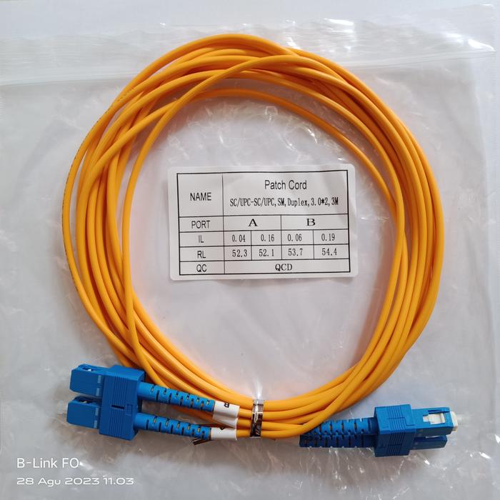 Jual patchcore sc sc 3m duplex / kabel patchcore / patchcore fiber ...