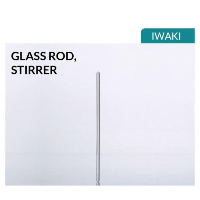 Jual BATANG PENGADUK KACA Ø7mmxL250mm Glass Rod Stirring. IWAKI - Kab ...