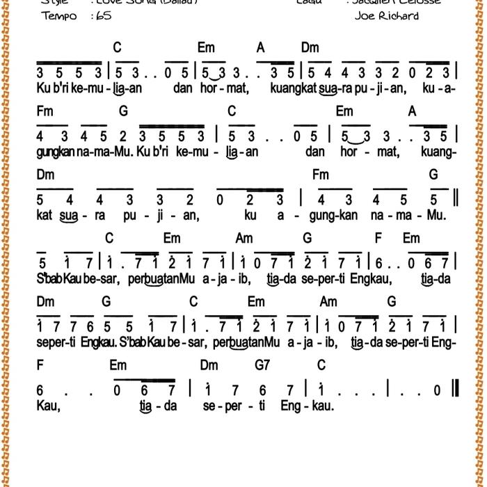 Jual E Book Lagu Rohani Chord & Not Angka + Bonus 400an Partitur Satb ...