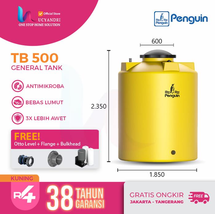 Promo Tangki Air Penguin TB 500 Toren 5100 L Tandon TB500 Free Plumbing ...