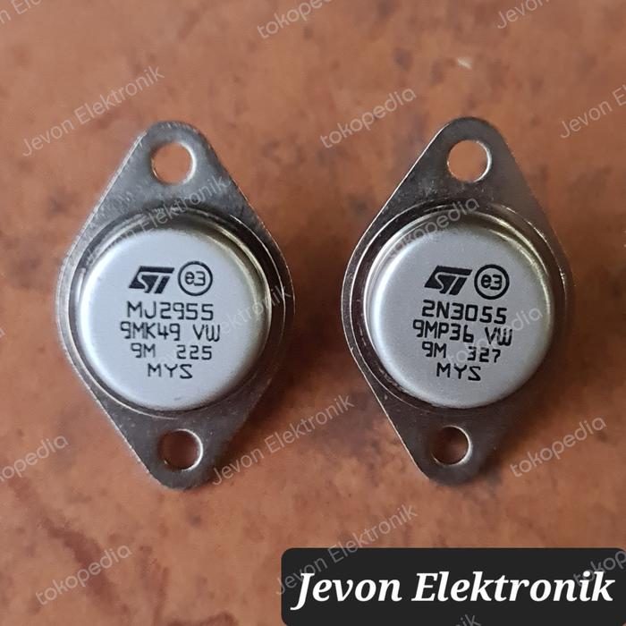 Jual Transistor Jengkol MJ2955 2N3055 Original ST Set MJ 2955 2N 3055 ...