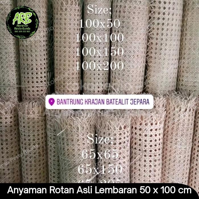 Jual anyaman rotan lembaran webbing 50x100 - Kab. Jepara - Anyaman ...