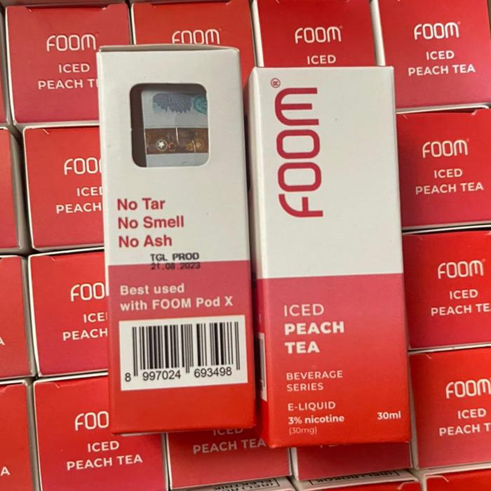 Jual FOOM BEVERAGE SERIES 30ML 30MG SALTNIC BY FOOM - ICED PEACH TEA ...