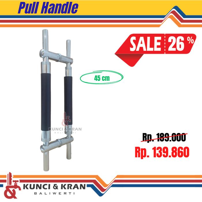 Jual Pull Handle Stainless Sunduk Kayu 450mm Gagang Pintu Kupu Tarung ...