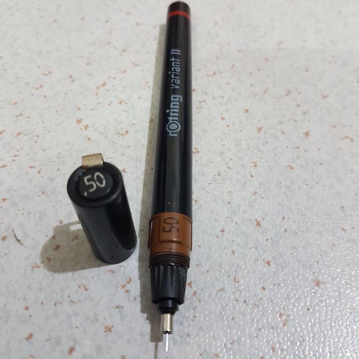 Jual Rotring Variant II Isograph 0.50 rapido jerman pulpen gambar item ...