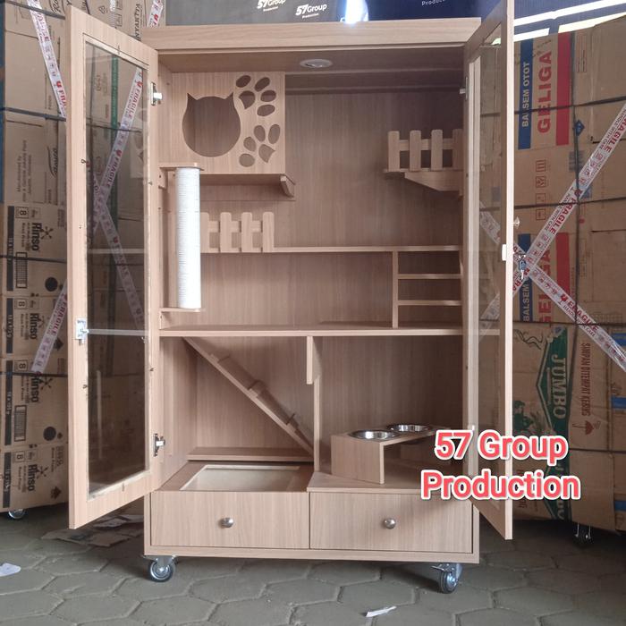 Promo Rumah kucing cat home room kandang kucing hpl Tacosheet minimalis ...