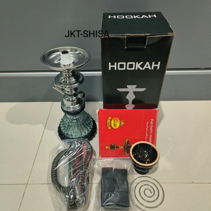 Jual Mini Hookah set kit / alat shisha premium murah Syisha shisa Kaca ...